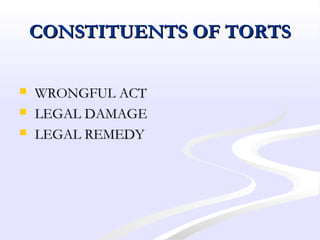 Law of tort | PPT