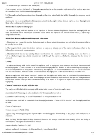 Law of tort negligence | PDF | Eldercare | Family and Relationships