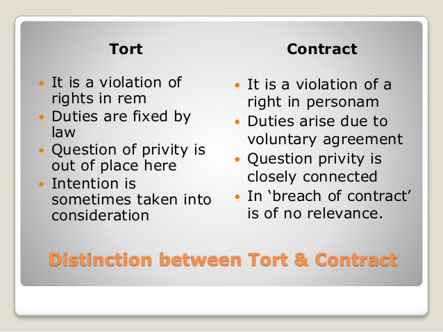 Law of tort 05 09-16