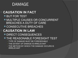 EUT440 LAW 3 (Negligence) | PPT