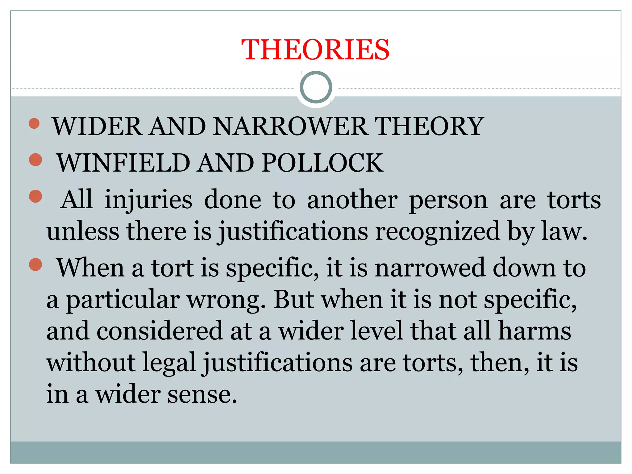 Law of torts....updated.06.08.2015
