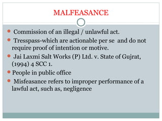 Law of torts....updated.06.08.2015