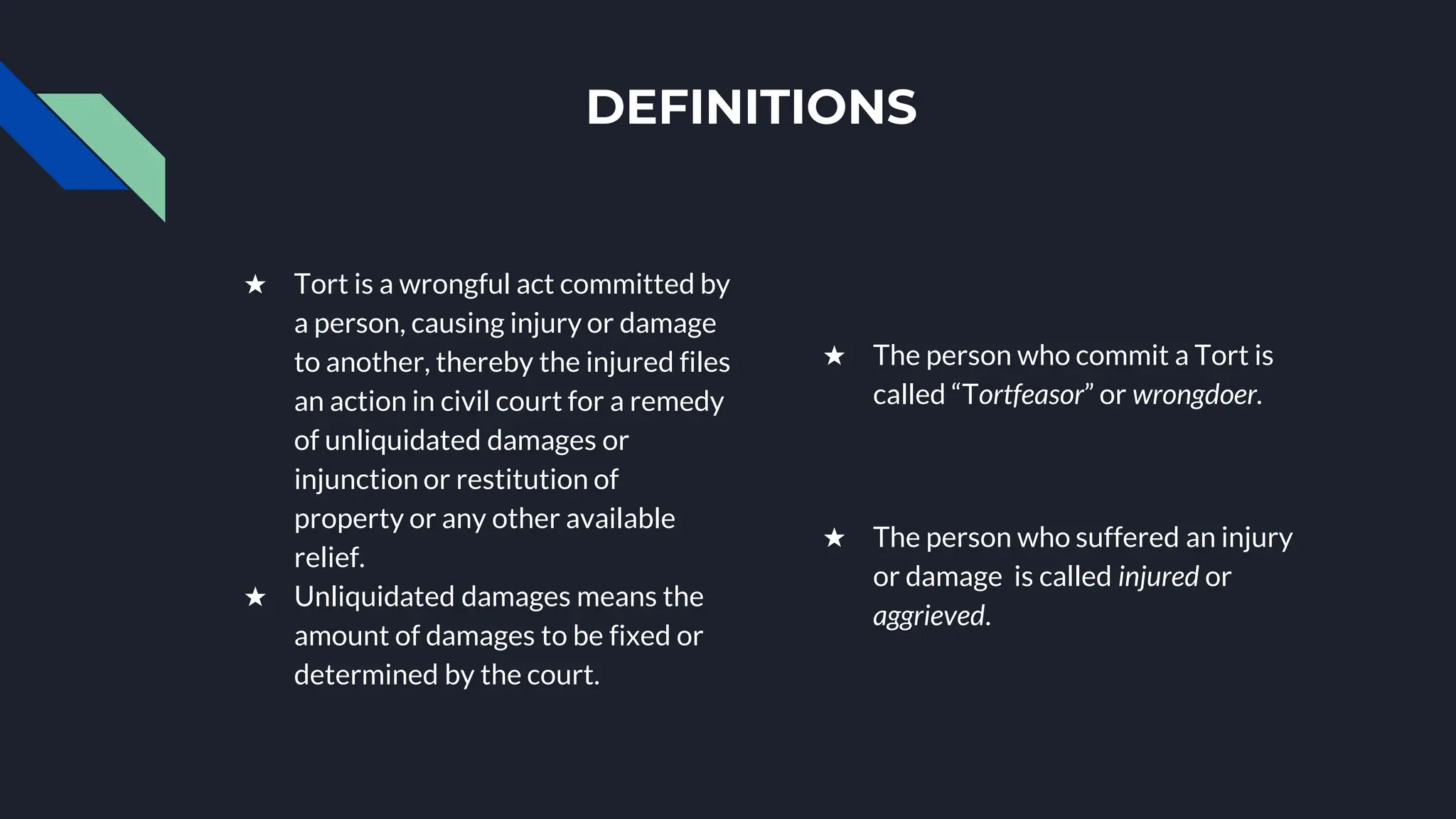 LAW OF TORTS LAW OF TORTS LAW OF TORTS LAW OF TORTS | PPTX