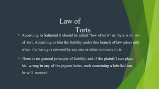 LAW OF TORTS LAW OF TORTS LAW OF TORTS LAW OF TORTS | PPTX