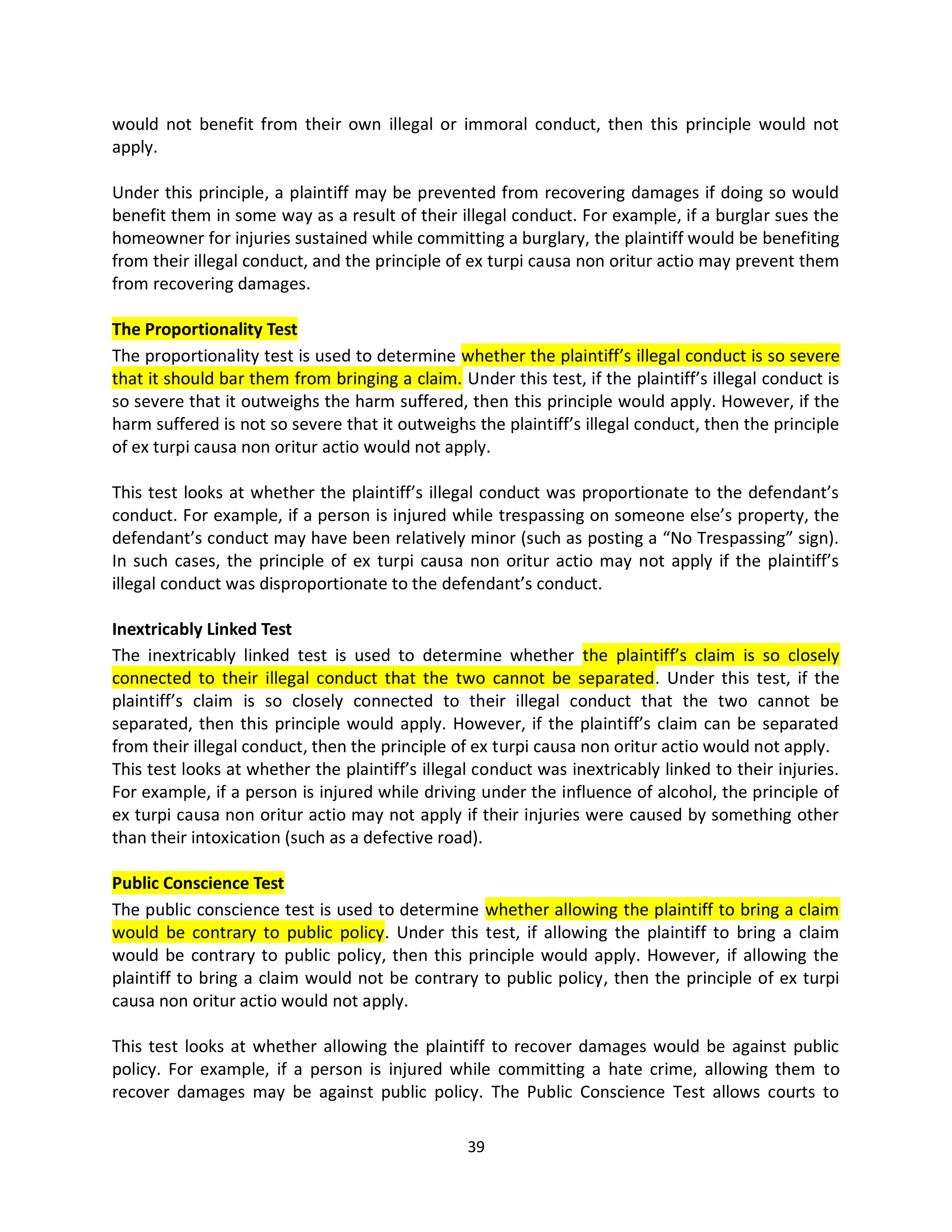 A brief explanation on the law of torts introduction | PDF