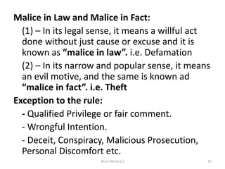 Law of torts Introduction | PPTX