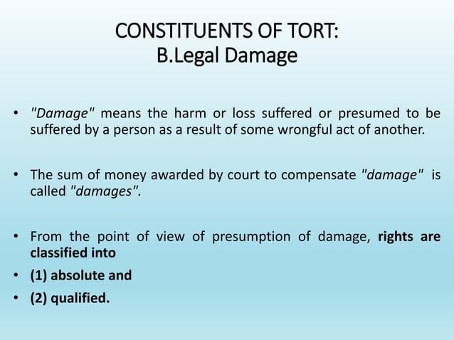 An Introduction to Law of Torts: Meaning, Nature and Essential elements ...