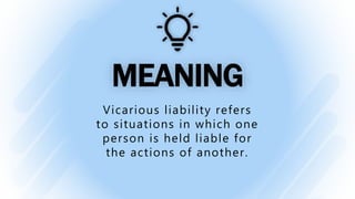 LAW OF TORTS PRESENTATION Vicarious Liability | PPTX