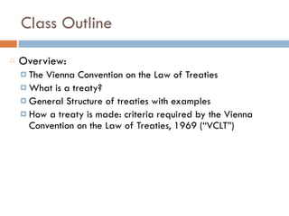 Law of Treaties Public International Law | PDF