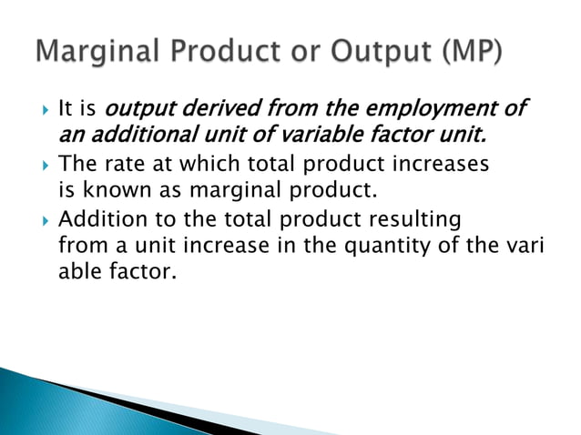 Law of variable proportion | PPTX