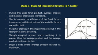 Law of variable proportion and law of return to scale | PPTX