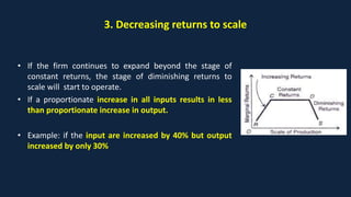 Law of variable proportion and law of return to scale | PPTX