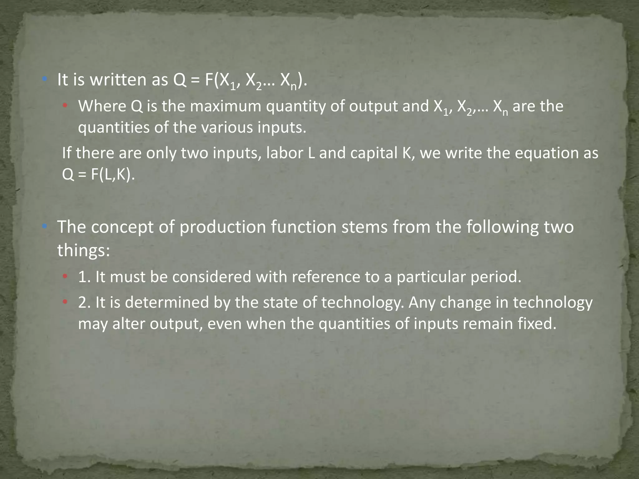 Law of Variable Proportions and Law of Returns to Scale | PPTX