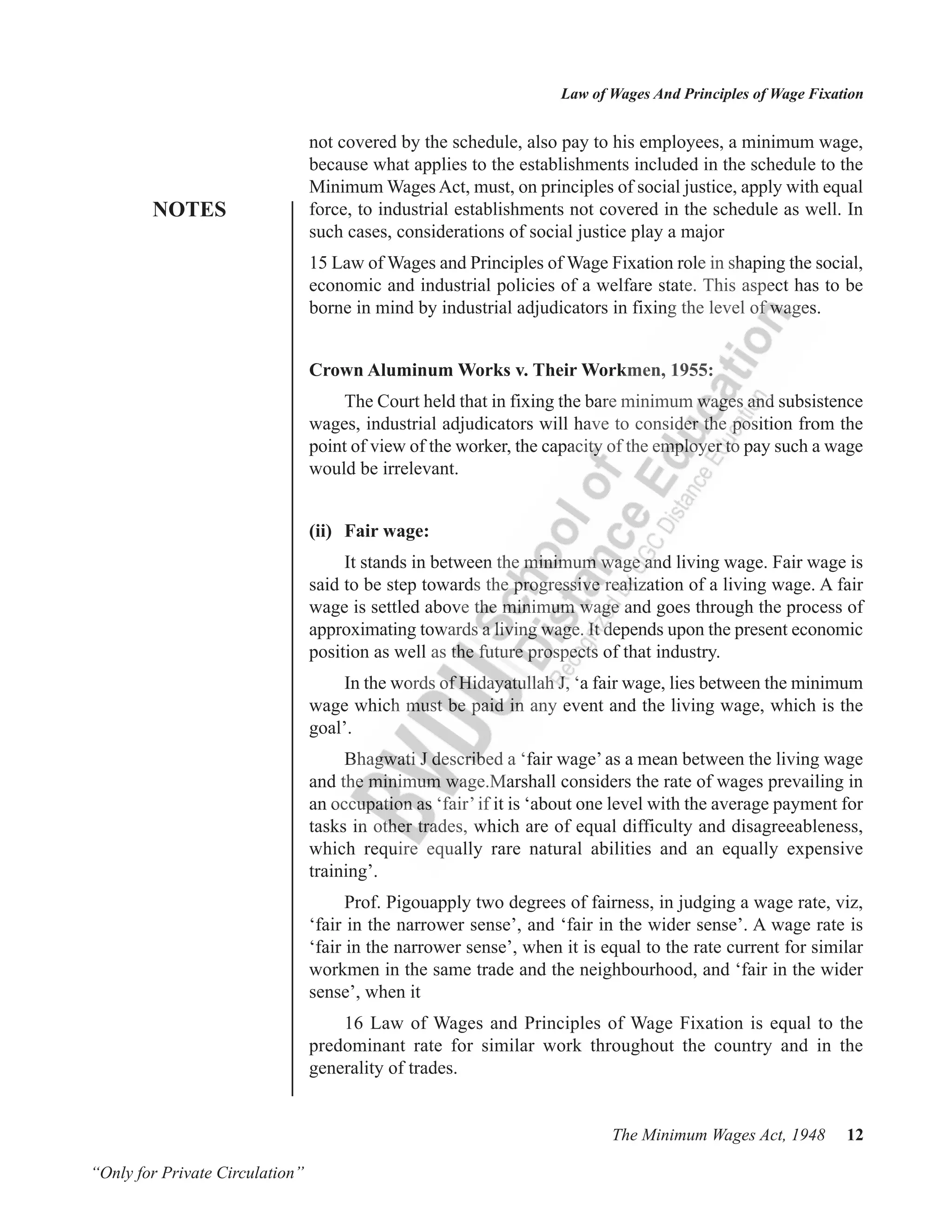 LAW OF WAGES AND PRINCIPLES OF WAGE FIXATION.pdf | Job Market | Economy