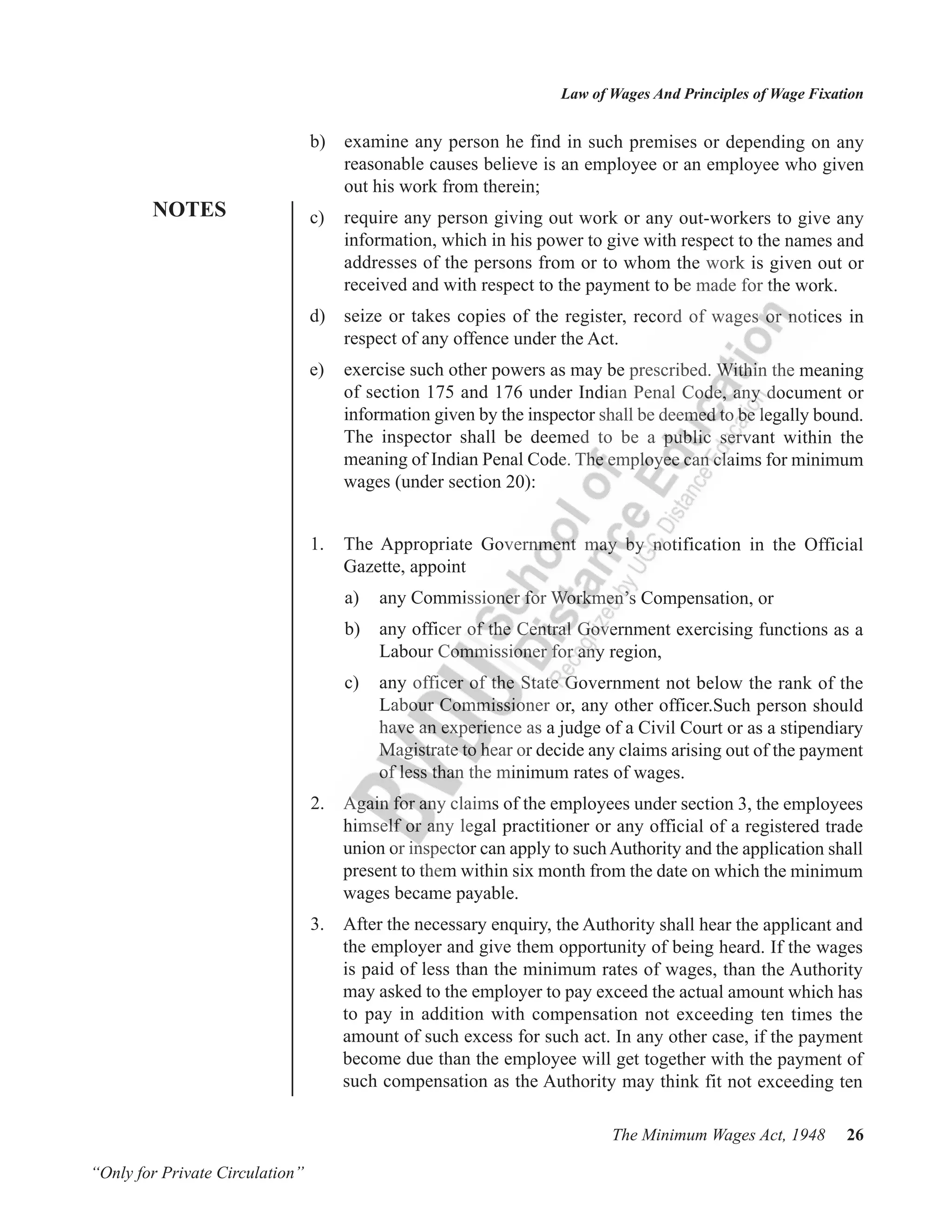 LAW OF WAGES AND PRINCIPLES OF WAGE FIXATION.pdf | Job Market | Economy