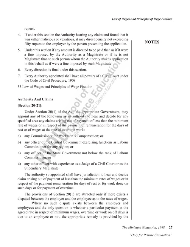 LAW OF WAGES AND PRINCIPLES OF WAGE FIXATION.pdf | Job Market | Economy