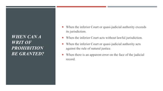 Law of writ | PPTX