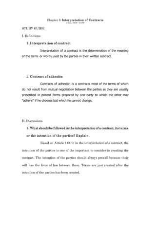 Law on obligations and contracts | DOCX