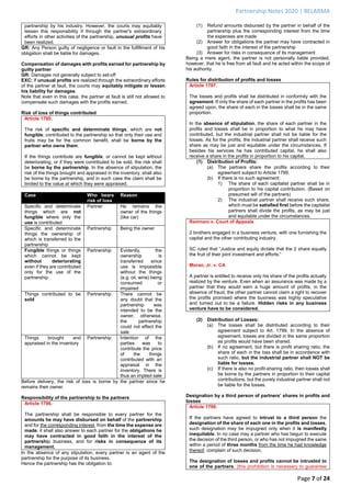 Law on partnership notes | PDF