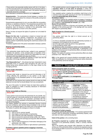 Law on partnership notes | PDF