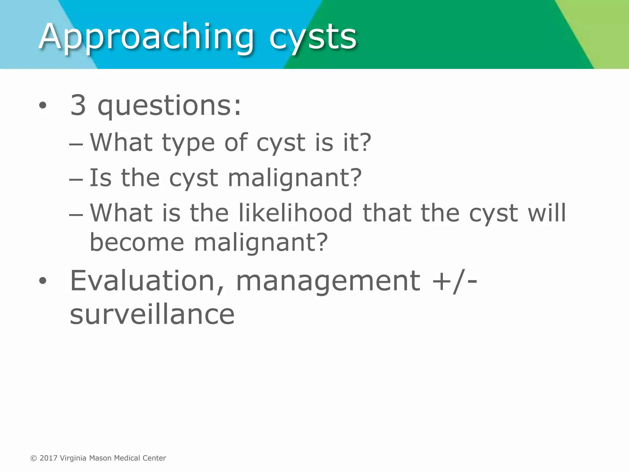 Law panc cyst talk | PPTX