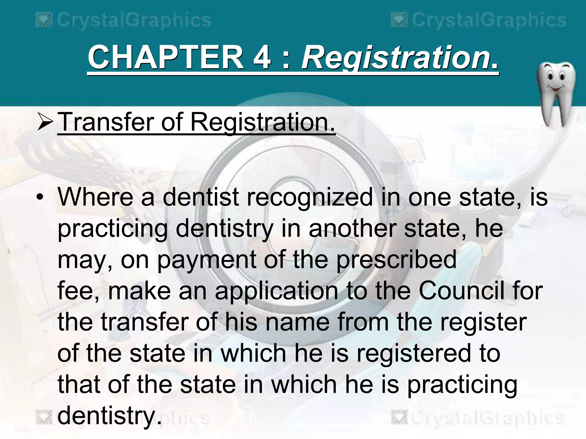 The dentist act 1948 | PPTX
