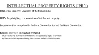 TRADE RELATED INTELLECTUAL PROPERTY RIGHTS | PPTX