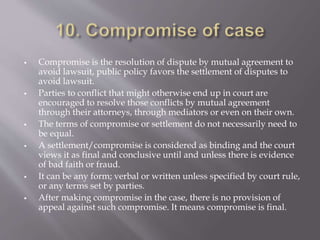 civil procedures for the injustice with legal framework. | PPT