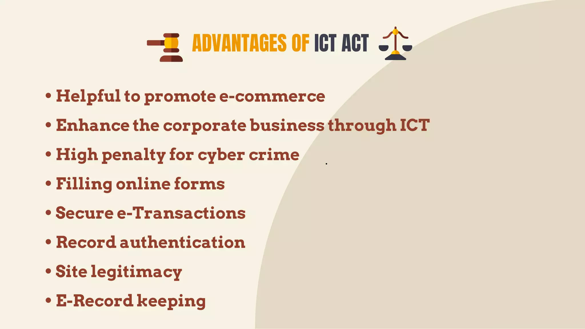 INFORMATION Communication Technology (ICT) ACT | PPTX