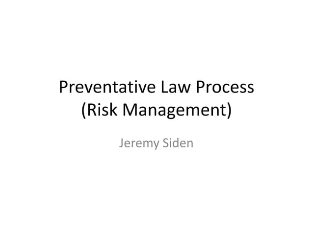 Law prevention | PPTX