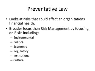 Law prevention | PPTX