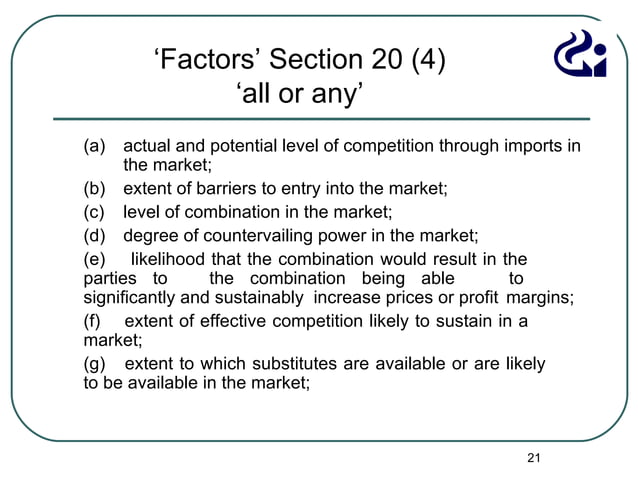 Introduction to Procedure for Investigation of Combination_2007 | PPT