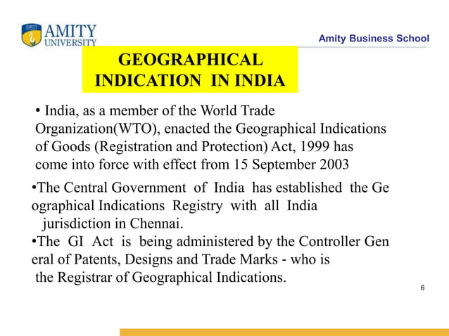 Geographical Indication of Intellectual Property | PPTX