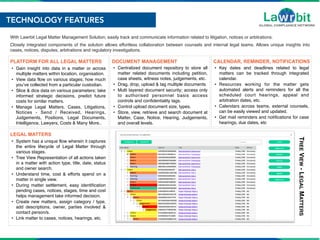 Legal Matter Management Solution | PDF | Legal Services Industry ...