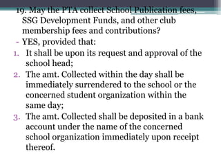 Law Related ( Guidelines on the PTA ) | PPTX