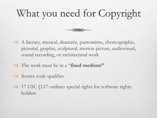 Copyright and licensing | PPTX