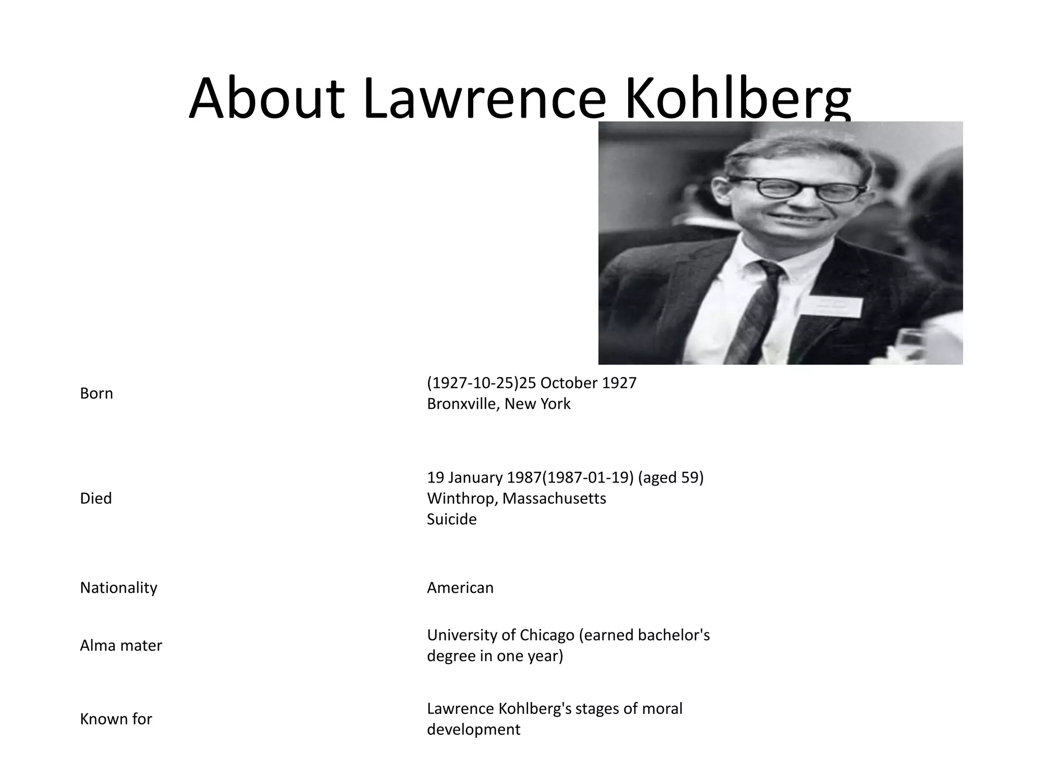 Lawrence kohlberg | PPTX