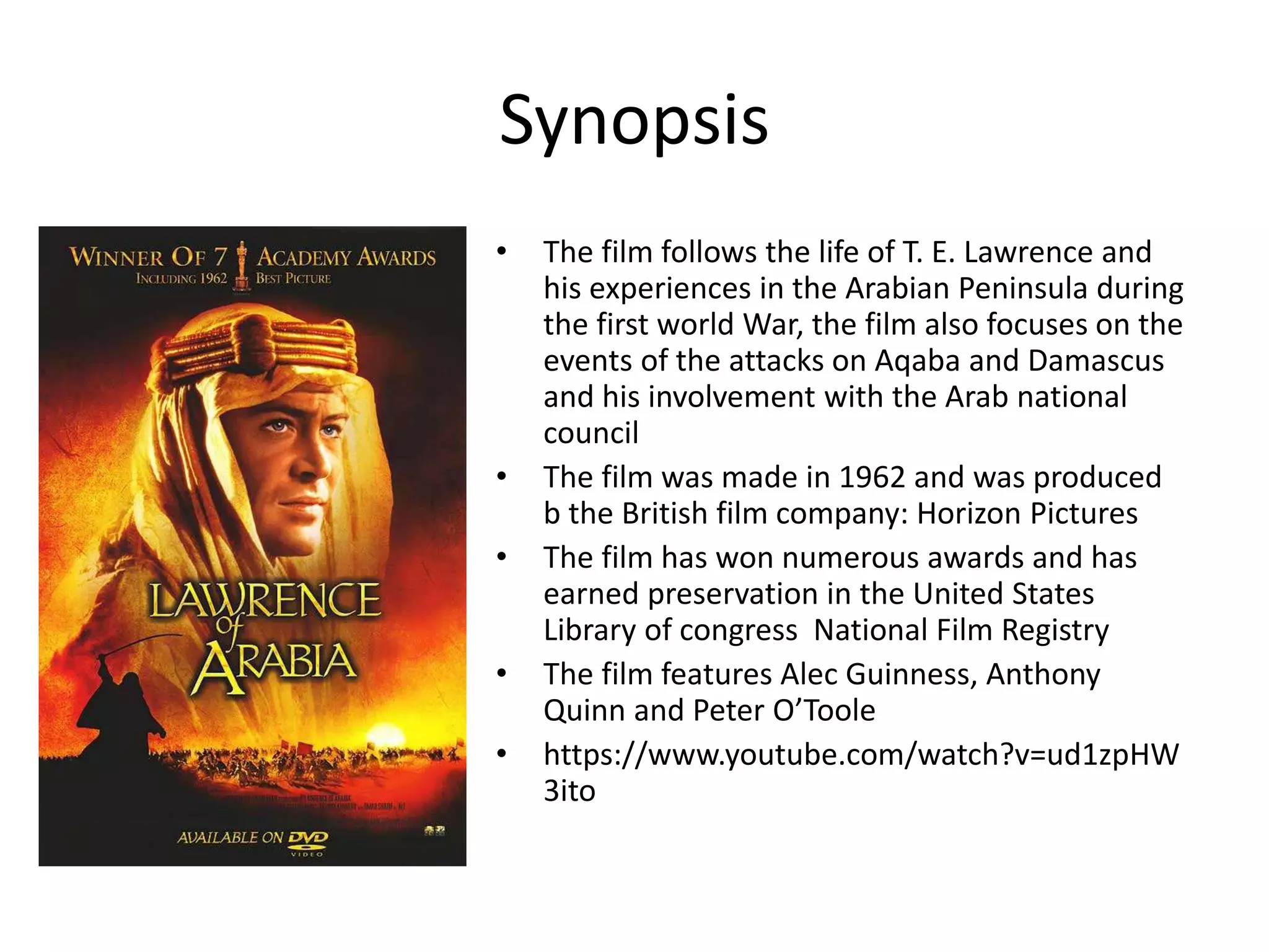 Lawrence of Arabia presentation | PPTX