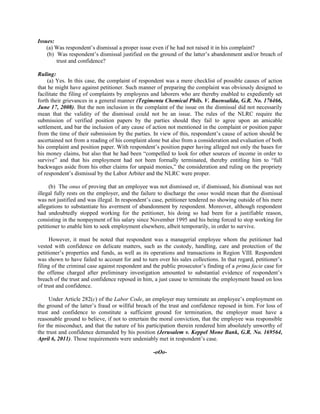 NLRC Law Report No. VII. July 2013. | PDF