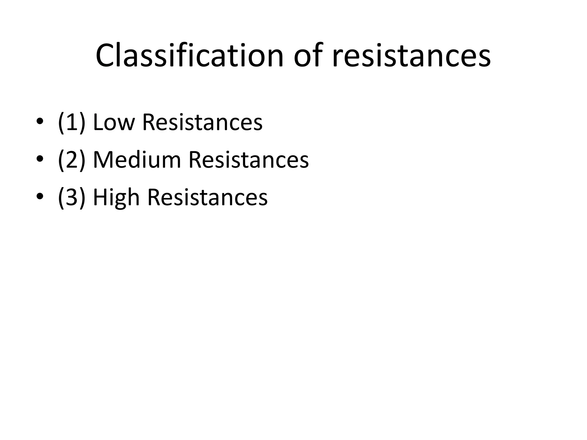 Law resistance measurement | PPTX