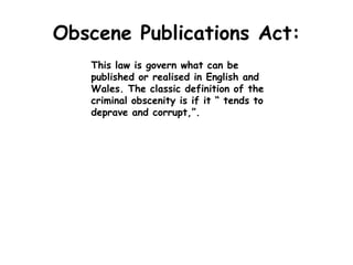 Laws in media | PPTX