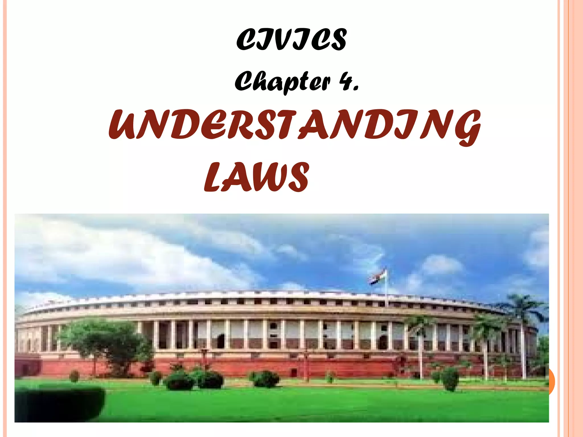 Understanding Laws (VIII SST) | PPT