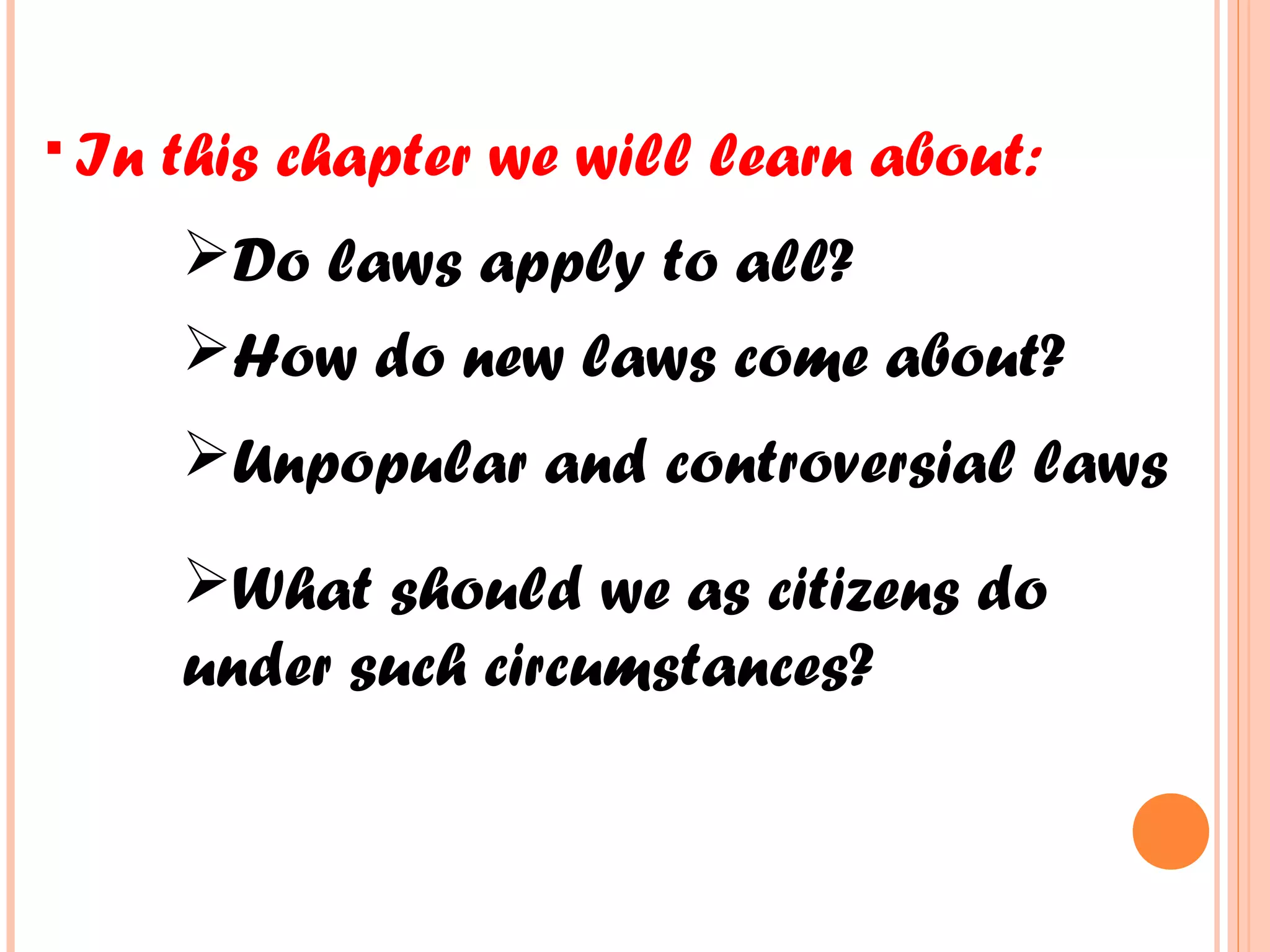 Understanding Laws (VIII SST) | PPT