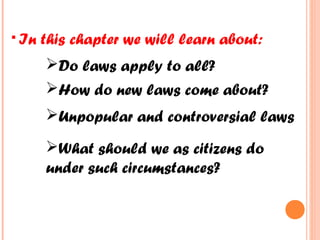 Understanding Laws (VIII SST) | PPT