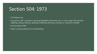 Speical Education Laws | PPT