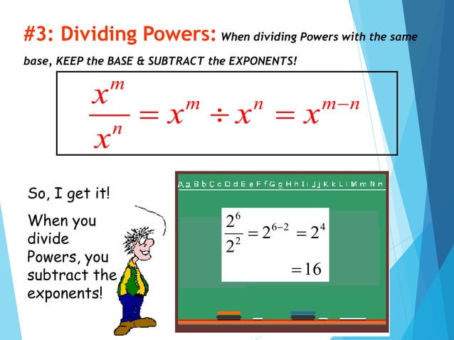 IT IS THE LAWS OF EXPONENTS WITH EXAMPLES AND DRILLS | PPT