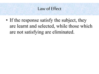 Laws of learning | PPTX