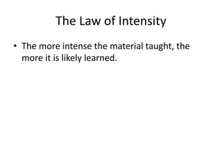 Laws of learning | PPTX