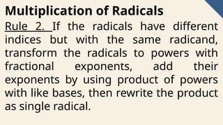 Laws-of-Radicals Examples and Activities | PPTX