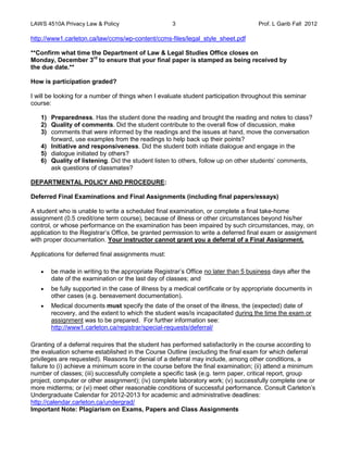Laws 4510 Privacy Law And Policy 2012 | PDF